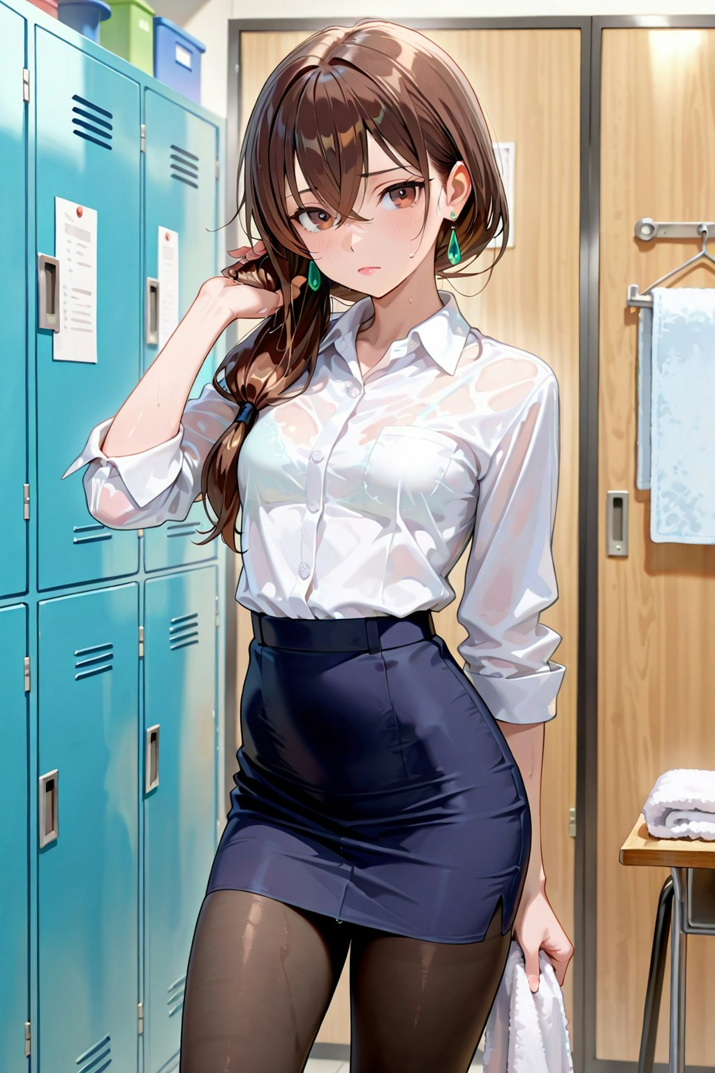 歩美 OL ver. (11) | chichi-pui（ちちぷい）AIイラスト専用の投稿＆生成サイト