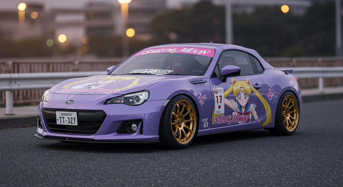 セーラームーン痛車BRZ | chichi-pui（ちちぷい）AIグラビア・AIフォト専用の投稿＆生成サイト