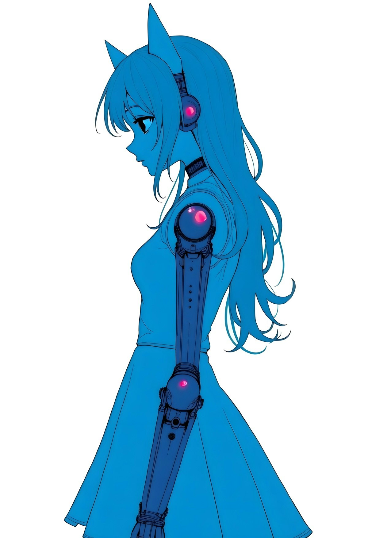 メカ娘2385号 | ちちぷいAIイラスト