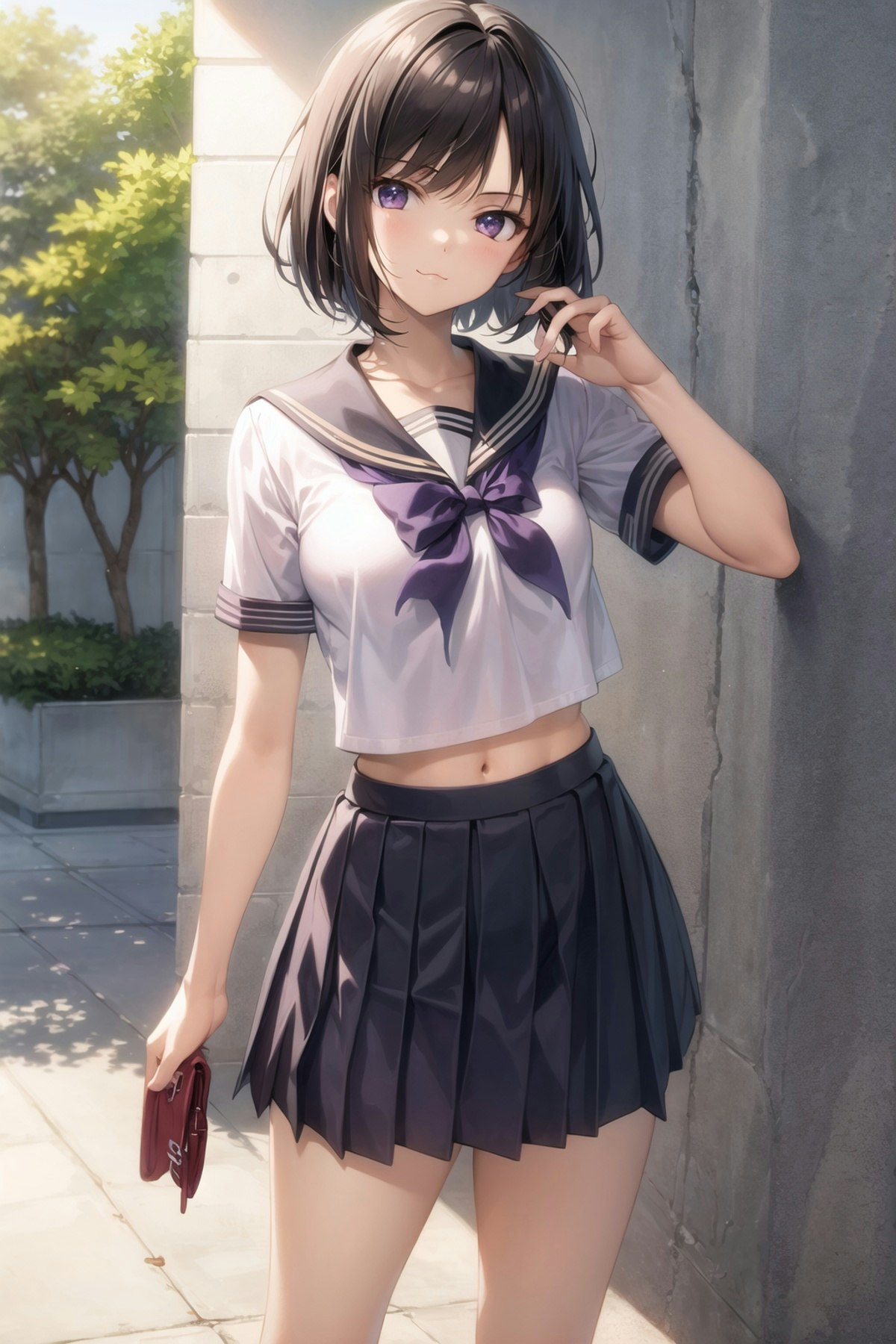 制服少女 2 Chichi Pui(ちちぷい)aiイラスト専用の投稿サイト