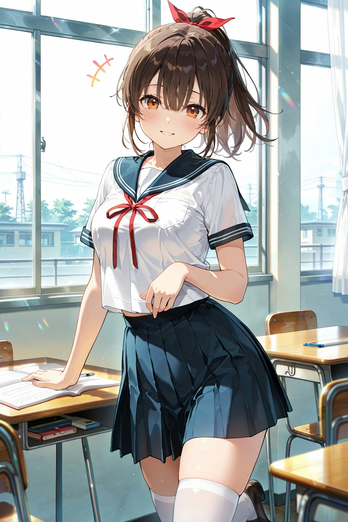 教室のあかりん撮影会 Y725 | chichi-pui（ちちぷい）AIイラスト専用の投稿＆生成サイト