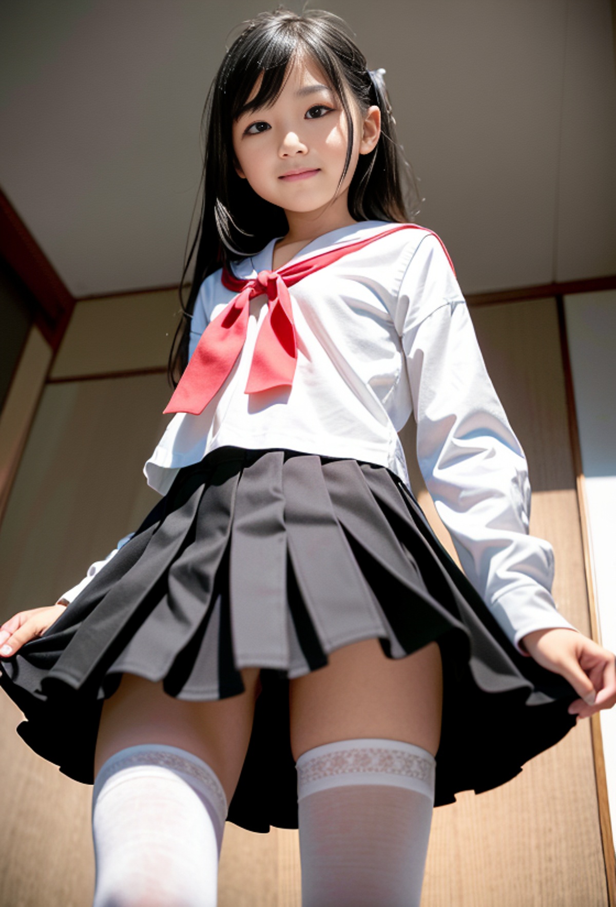 ローアングルのAIイラスト・AIフォト（グラビア） 78件 | chichi-pui（ちちぷい）AI画像専用の投稿＆生成サイト