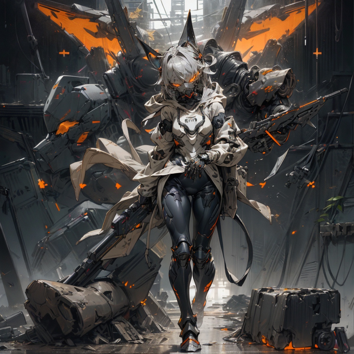 Girl and Robot273 | chichi-pui（ちちぷい）AIイラスト専用の投稿＆生成サイト