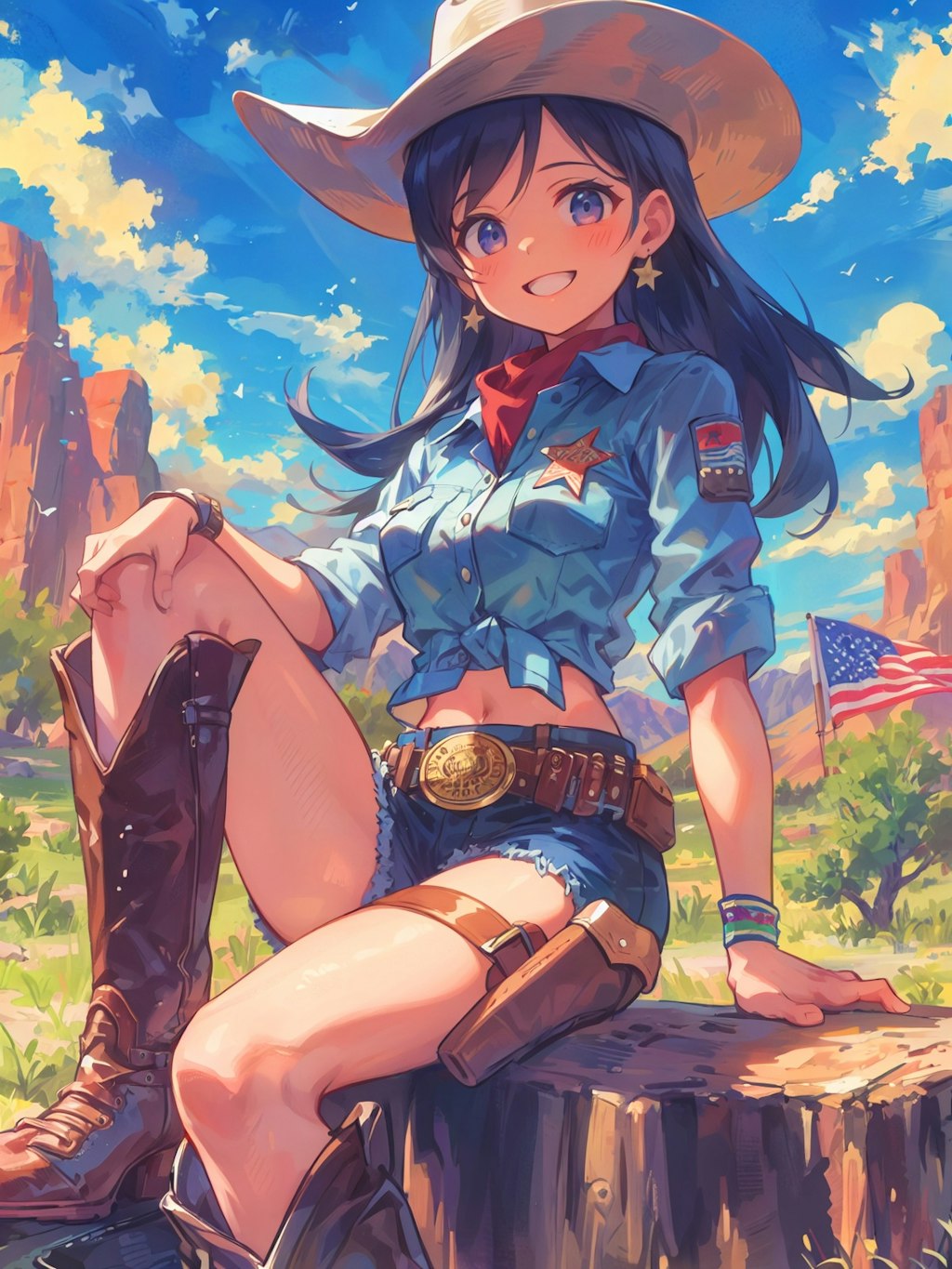 荒野のカウガール Chichi Pui(ちちぷい)aiイラスト専用の投稿&生成サイト