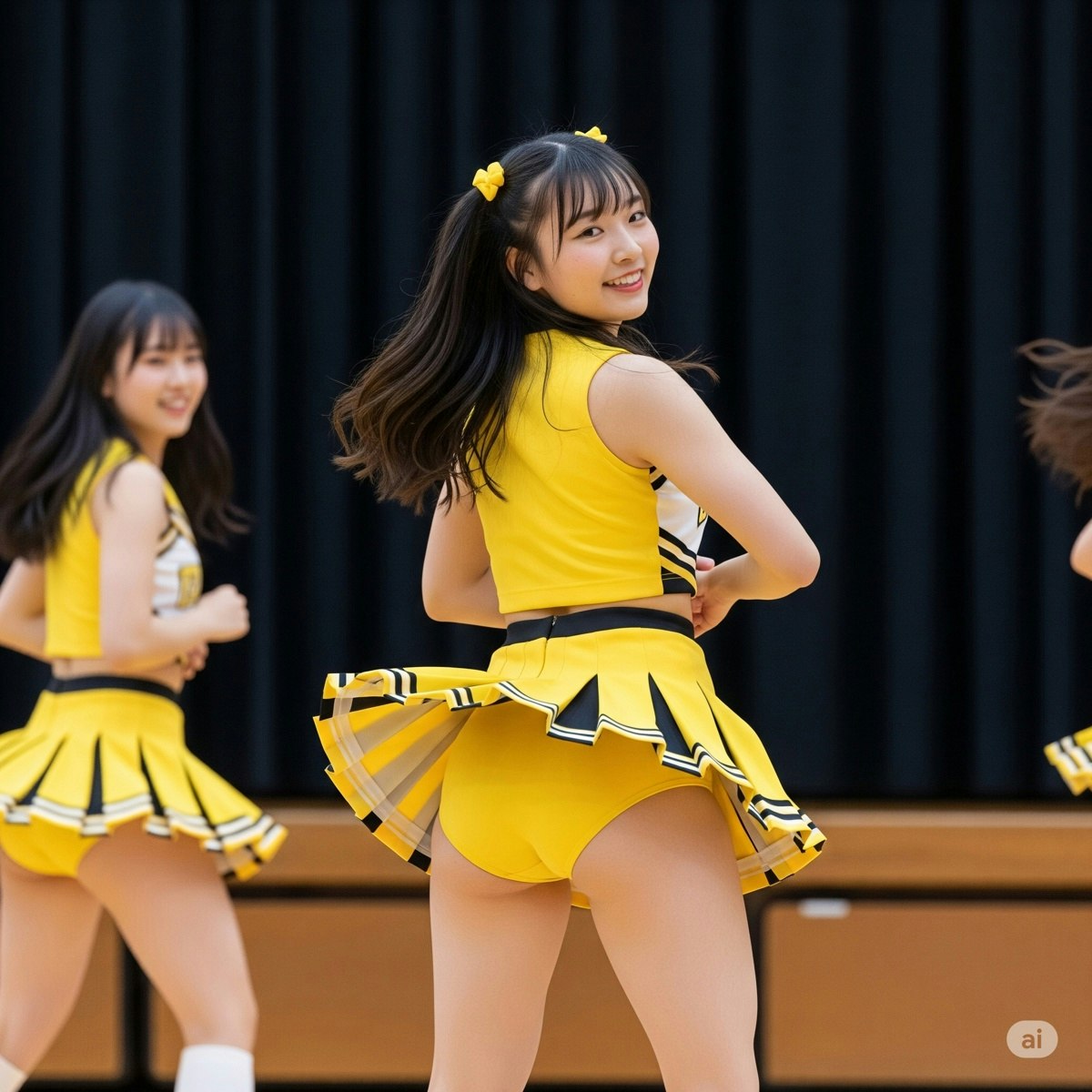 チアリーダー振り向きポーズ2(Gemini) | chichi-pui（ちちぷい）AIグラビア・AIフォト専用の投稿＆生成サイト