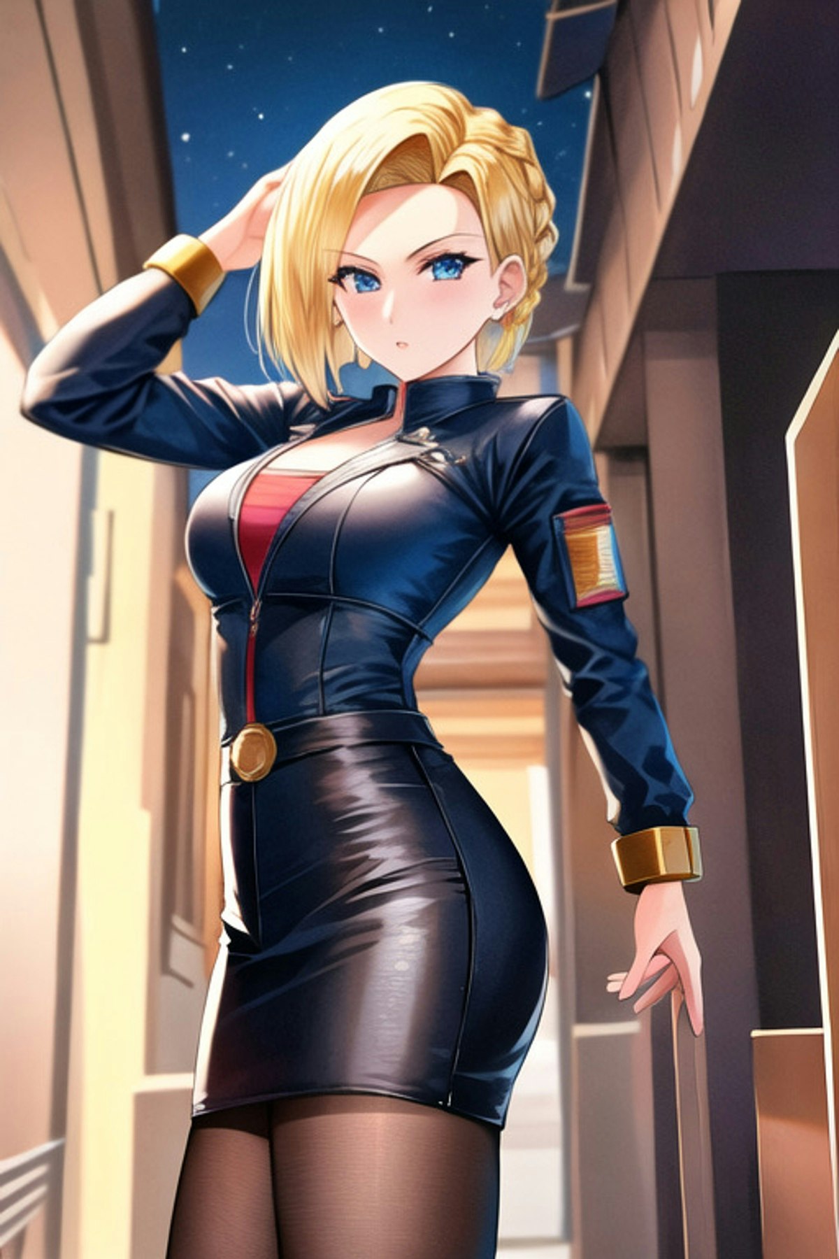 人造人間18号(ドラゴンボール) Chichi Pui(ちちぷい)aiイラスト専用の投稿&生成サイト