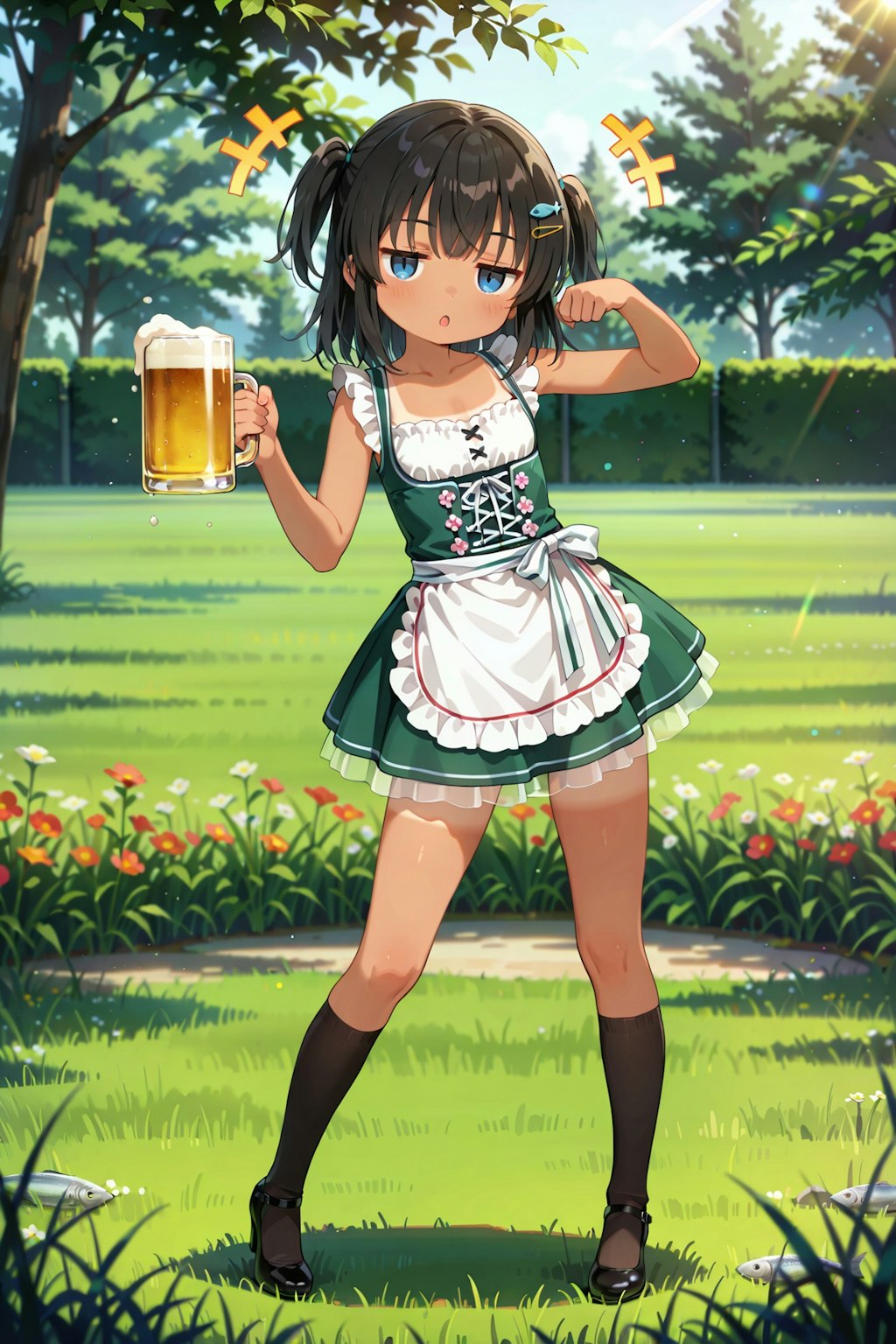 ディアンドル衣装のこなつちゃん Y620 | chichi-pui（ちちぷい）AIイラスト専用の投稿＆生成サイト