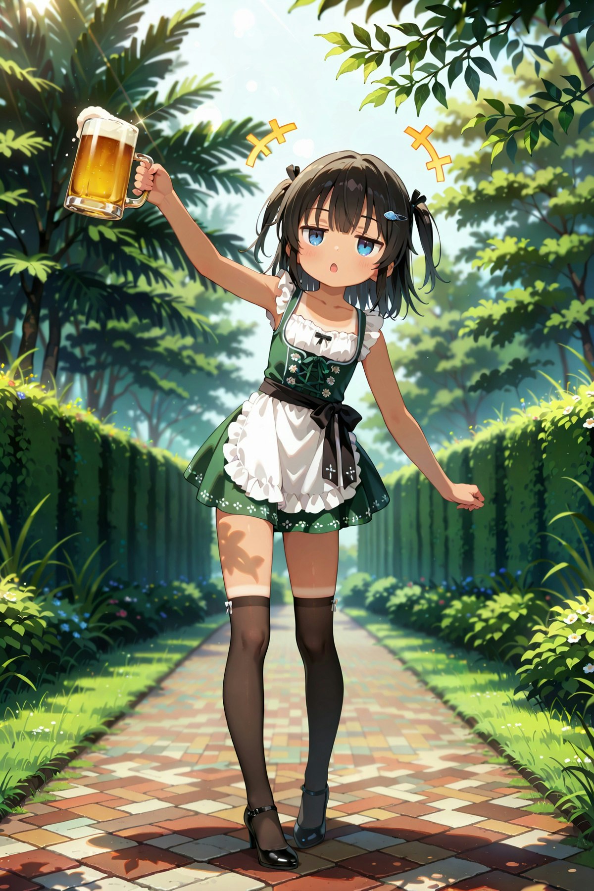 ディアンドル衣装のこなつちゃん Y620 | chichi-pui（ちちぷい）AIイラスト専用の投稿＆生成サイト