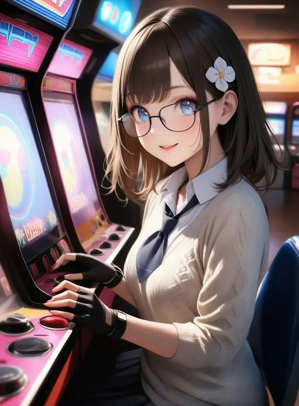 ゲーセン2 | chichi-pui（ちちぷい）AIイラスト専用の投稿＆生成サイト