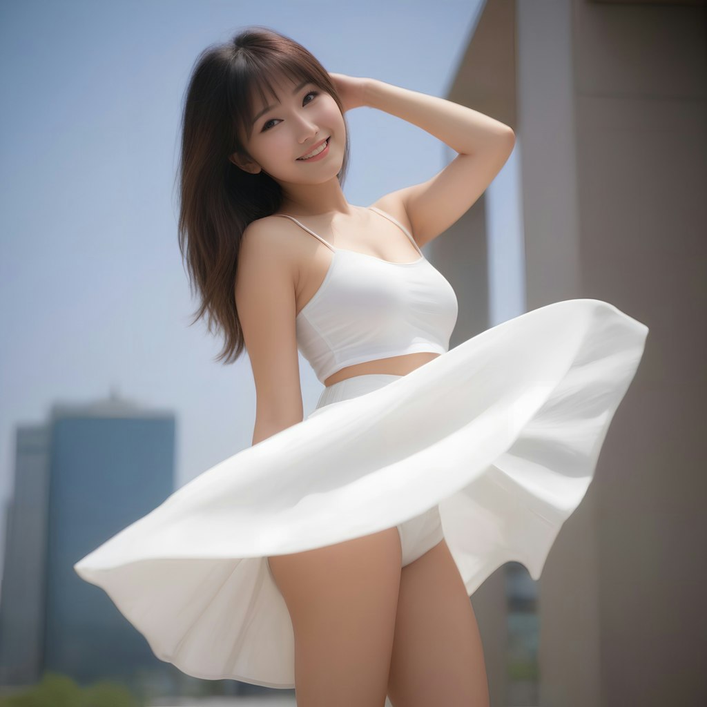 Blown in the wind15 | chichi-pui（ちちぷい）AIグラビア・AIフォト専用の投稿＆生成サイト