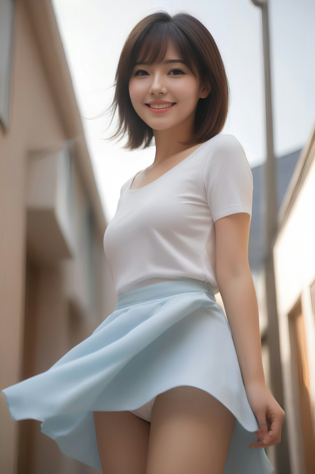 Blown in the wind15 | chichi-pui（ちちぷい）AIグラビア・AIフォト専用の投稿＆生成サイト