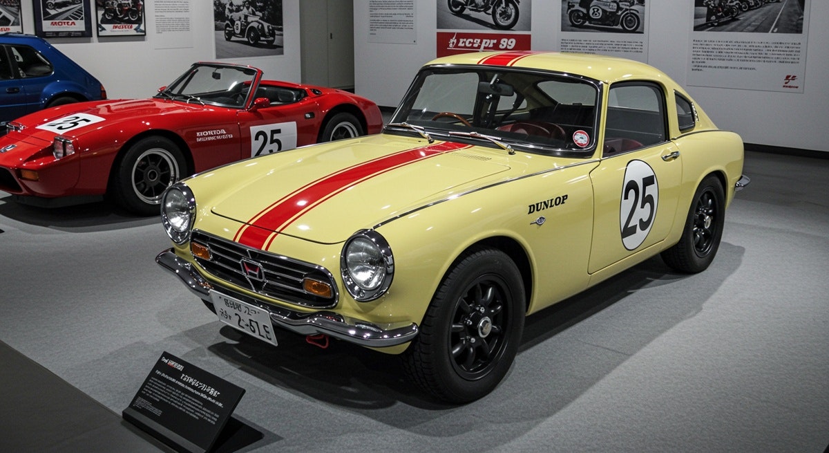 ホンダS800レーシングカー | ちちぷいAIイラスト