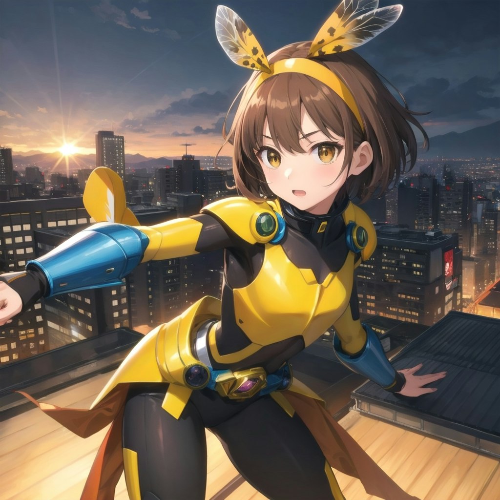 Bee Ranger Cosplay | chichi-pui（ちちぷい）AIイラスト専用の投稿＆生成サイト