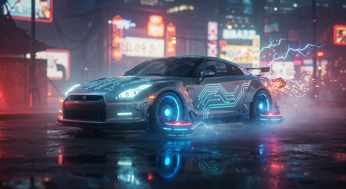 R35改 タイムマシン | ちちぷいAIイラスト