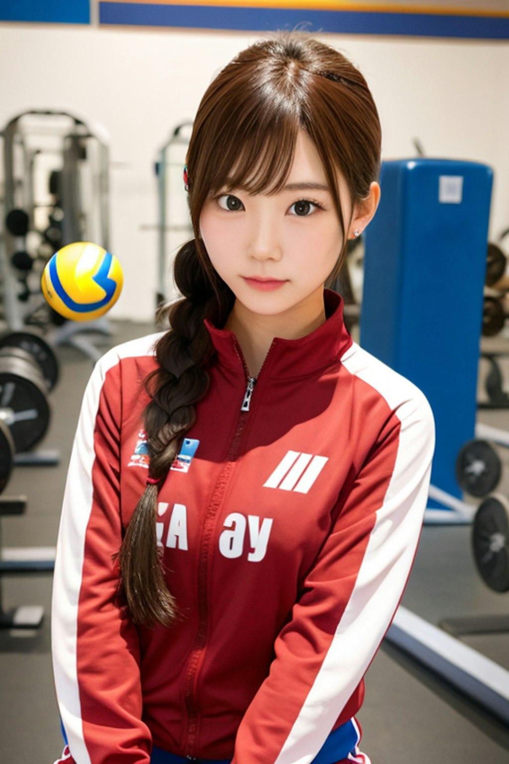 バレー部 球がこっち来てるよ! Chichi Pui(ちちぷい)aiグラビア・aiフォト専用の投稿&生成サイト