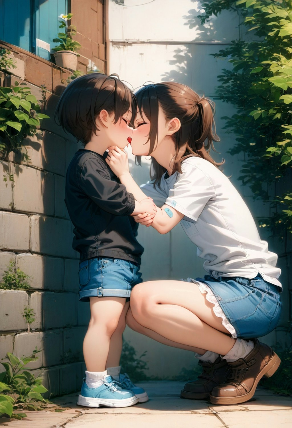 ショタに手を出してしまった女の子 Chichi Pui(ちちぷい)aiイラスト専用の投稿&生成サイト